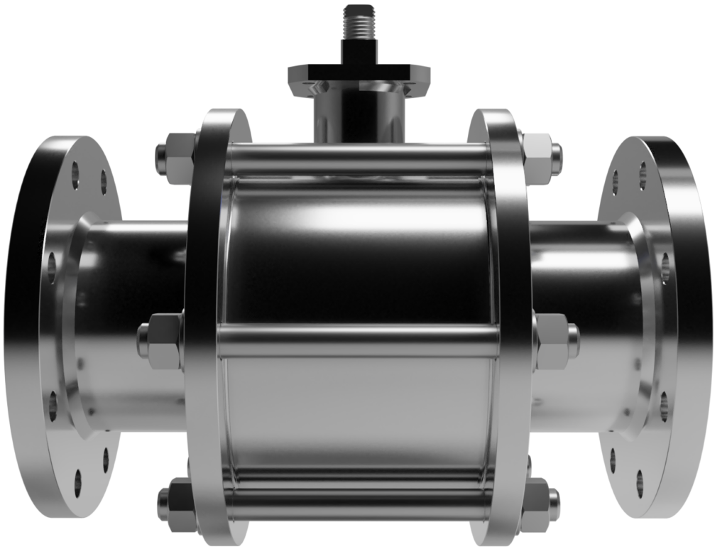 DP33-31-22 (DP3kC/DP31kC) - Three-piece flanged ball valve with full ...